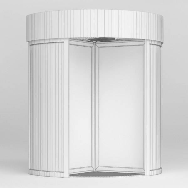 3d revolving door