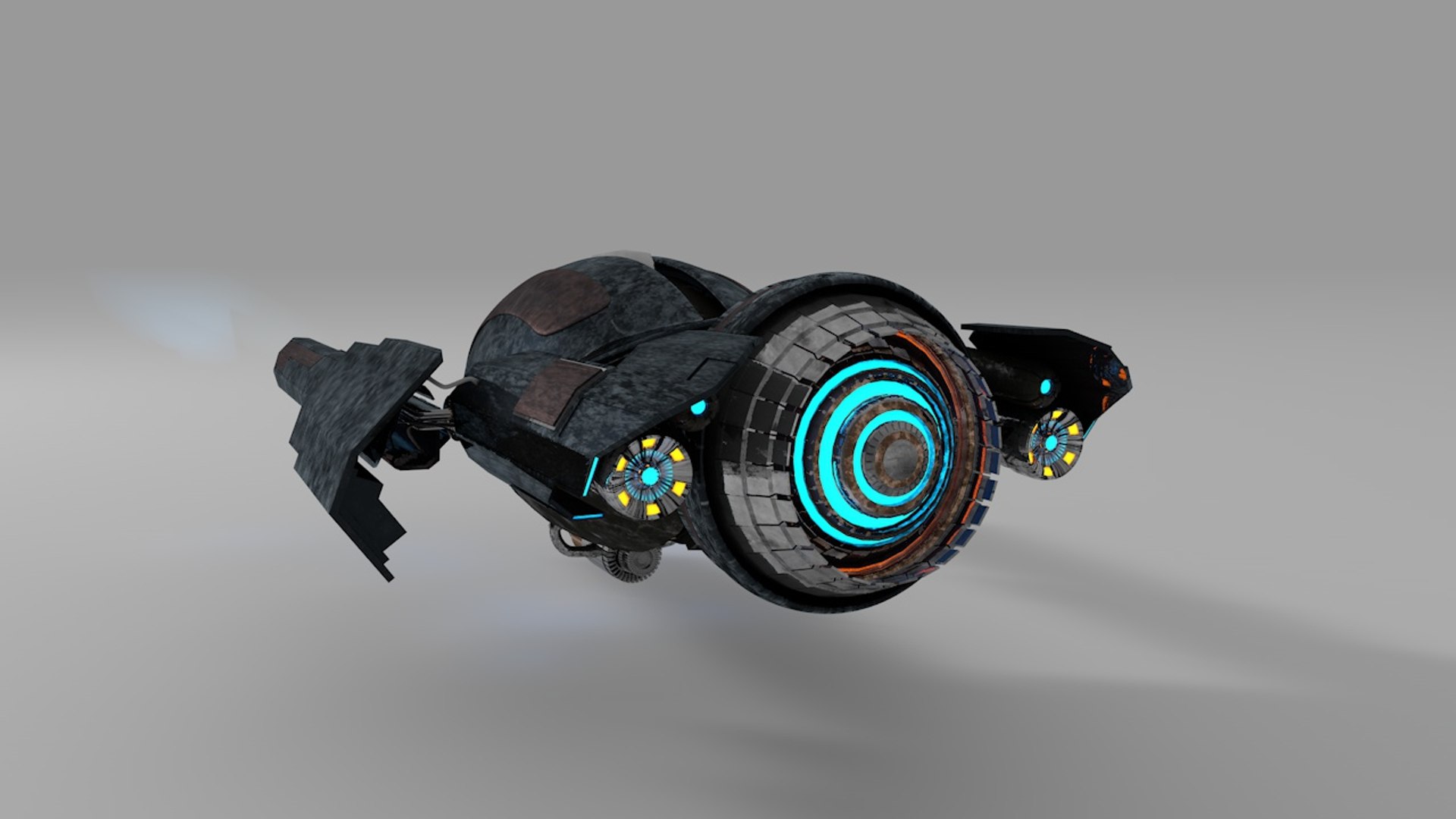 Spaceship Cannon 3d Model