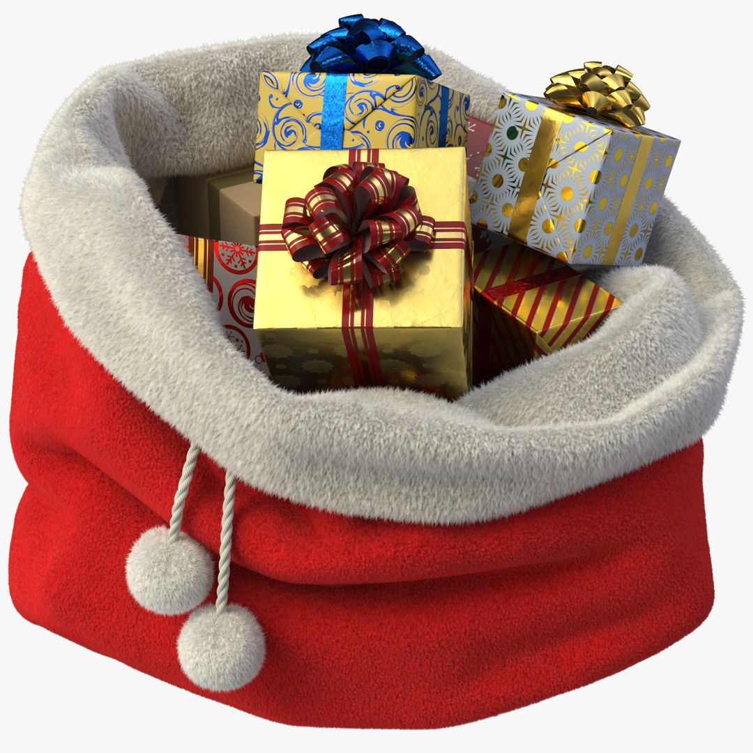 3D model realistic santa s bag - TurboSquid 1218352