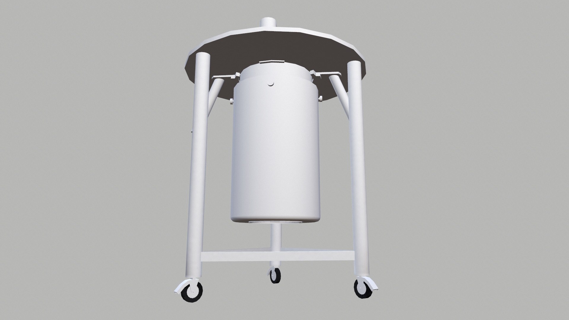 Charging Drum With Trolley Model - TurboSquid 2337462
