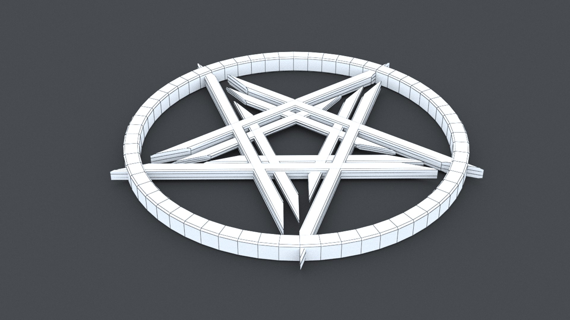 3D Penta Pentagram - TurboSquid 1647693