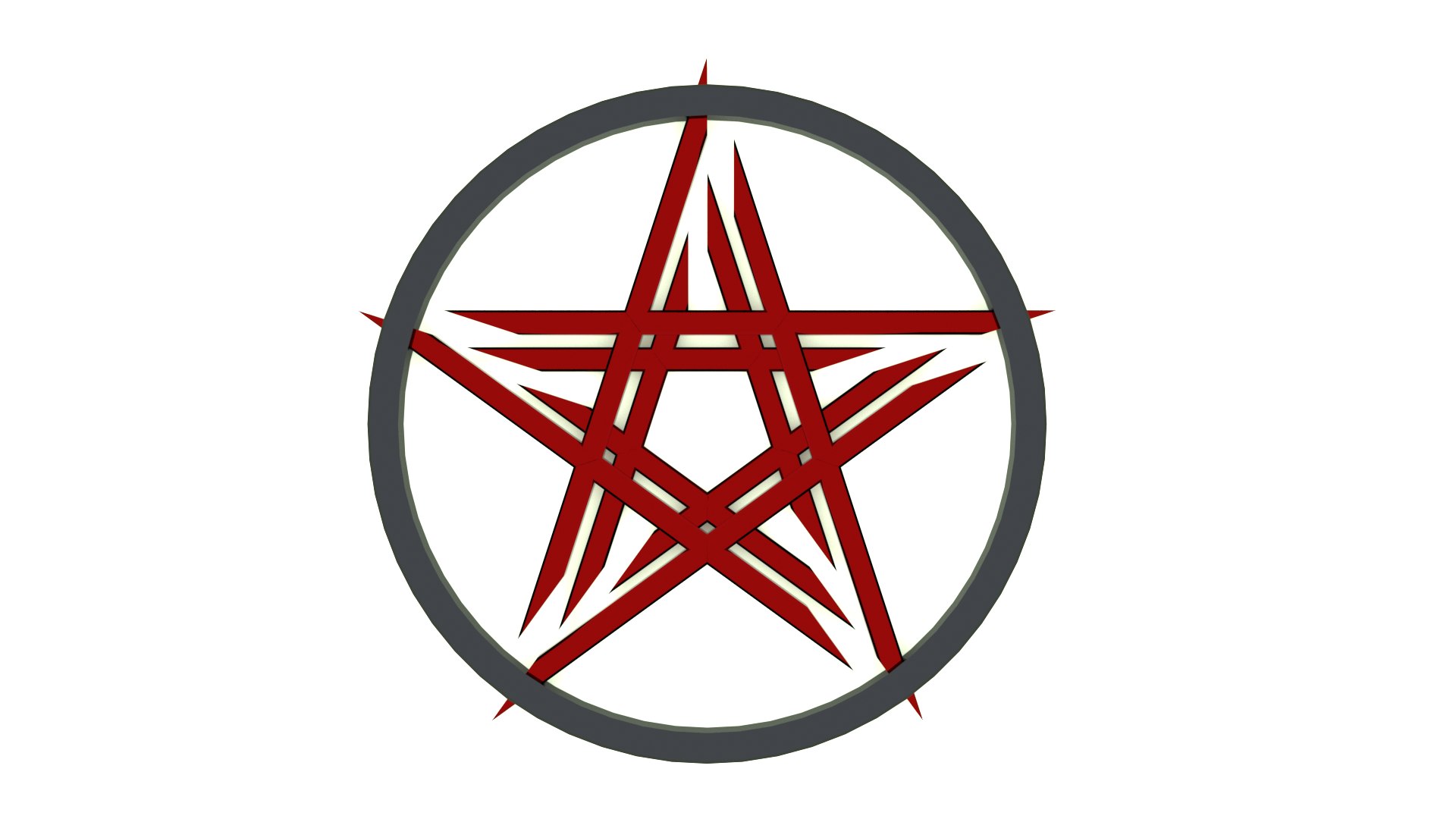 3D Penta Pentagram - TurboSquid 1647693