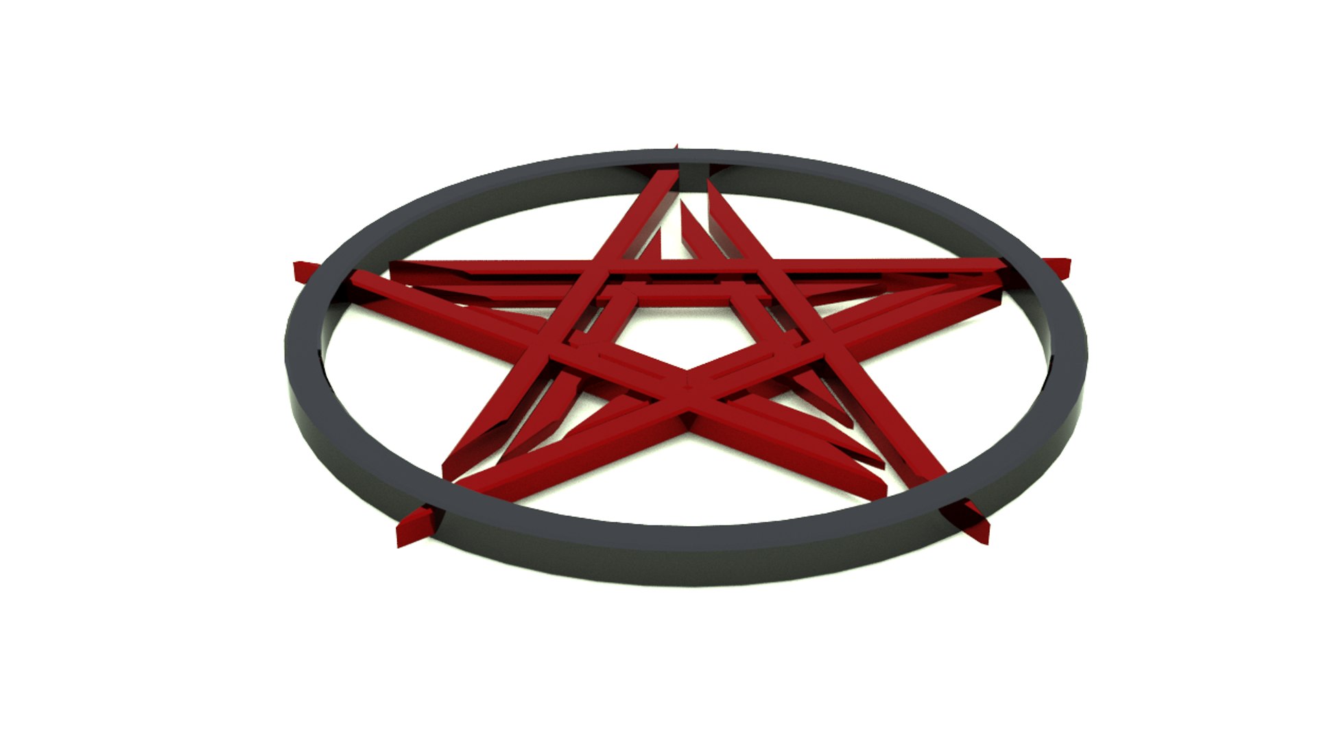 3D Penta Pentagram - TurboSquid 1647693