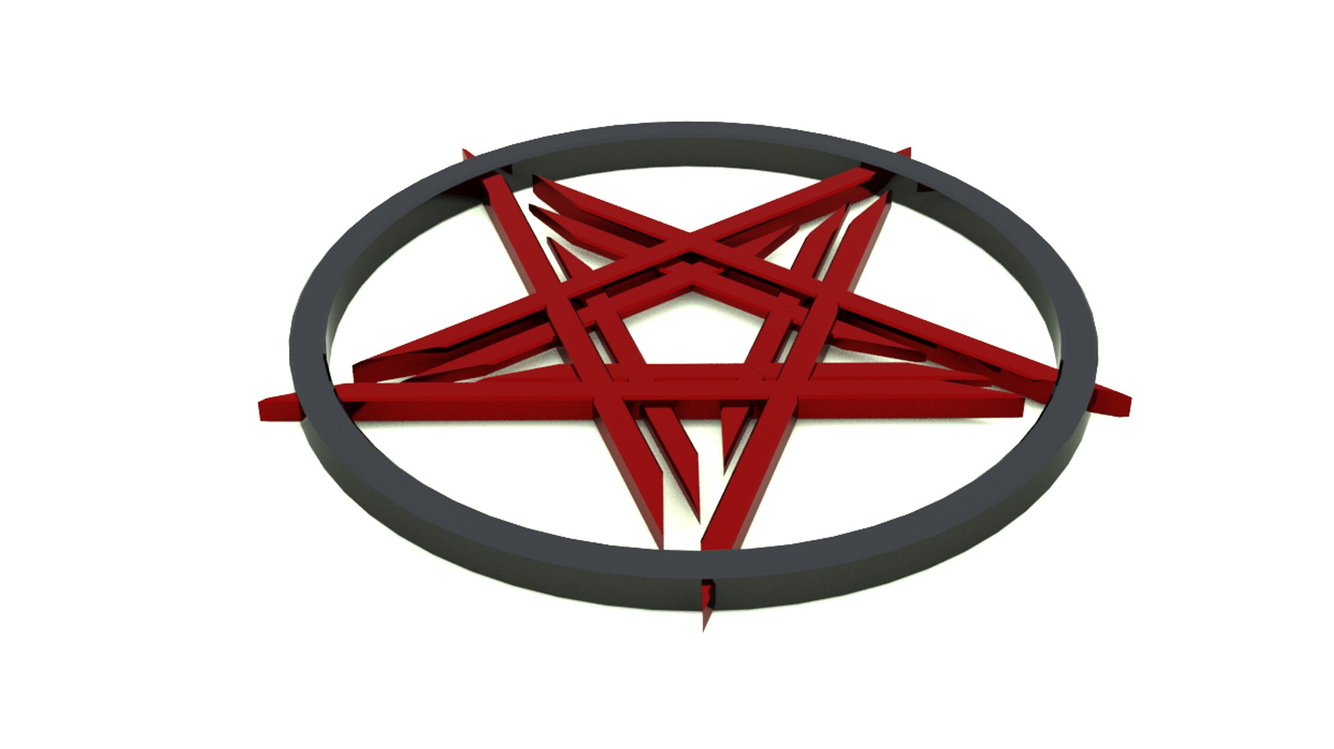 3D Penta Pentagram - TurboSquid 1647693
