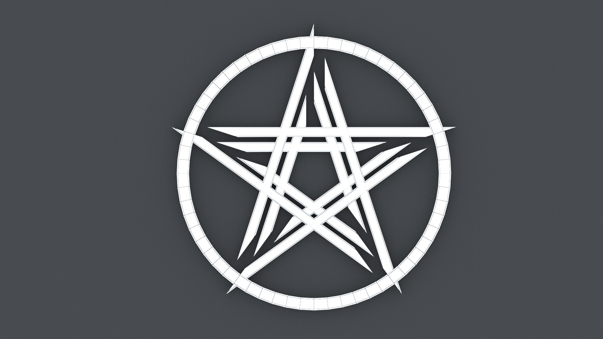3D Penta Pentagram - TurboSquid 1647693