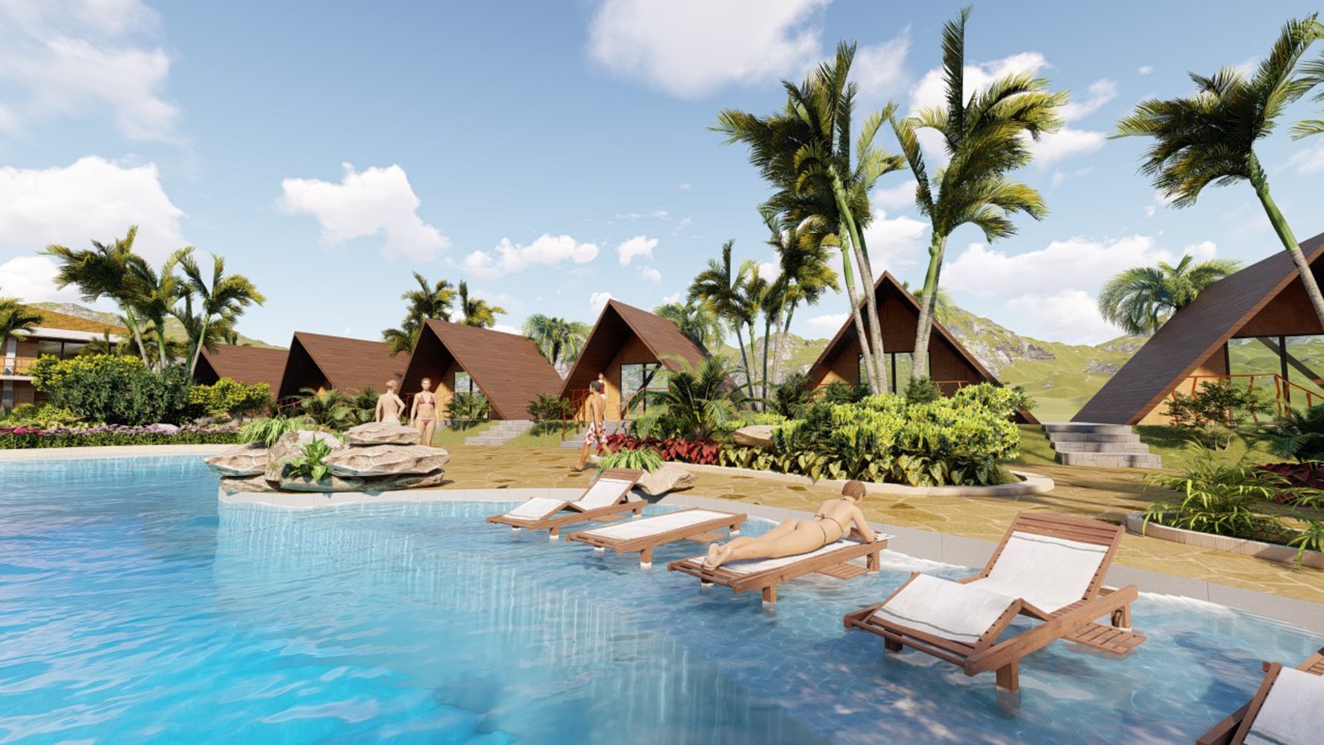 3D Resort Model - TurboSquid 1743195