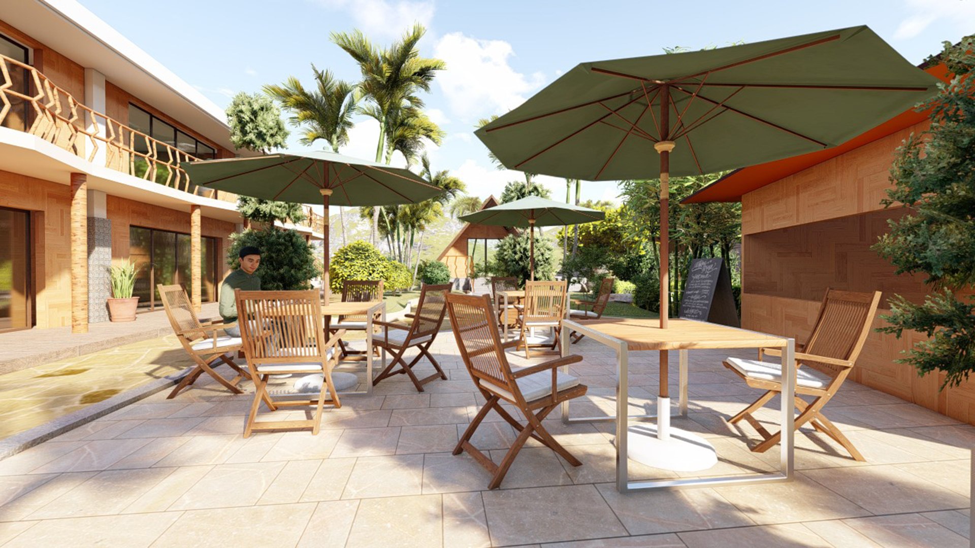 3D Resort Model - TurboSquid 1743195