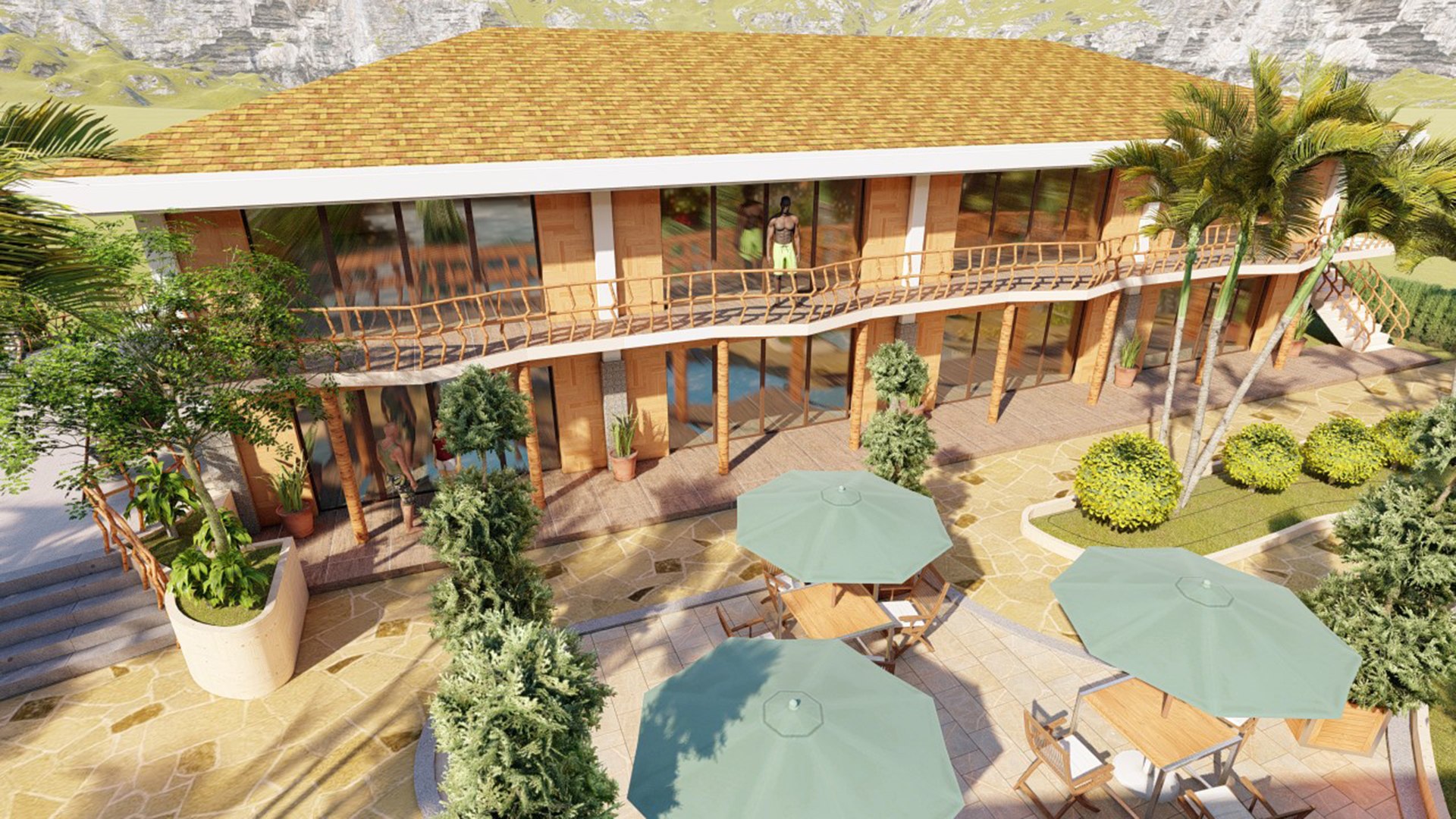 3D Resort Model - TurboSquid 1743195