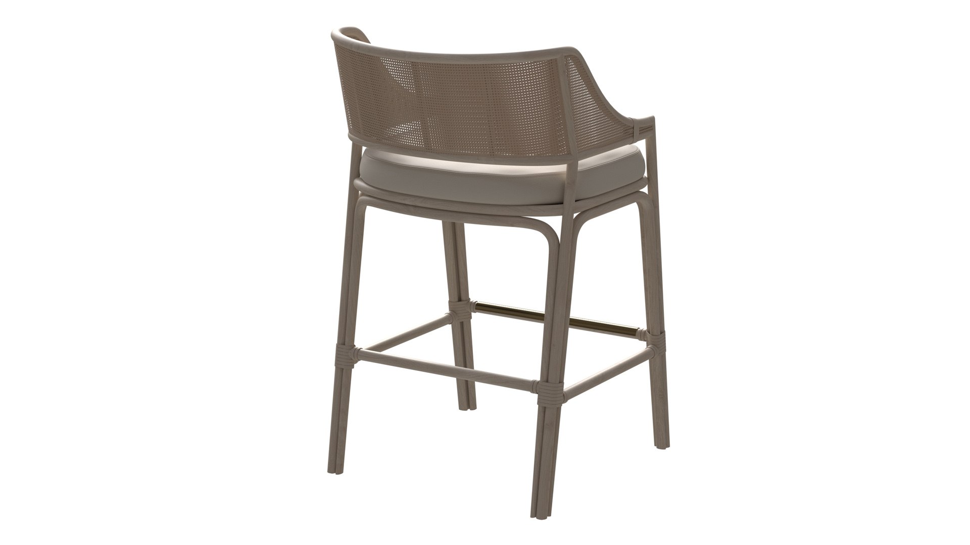 MCGUIRE Repose Barstool Barbara Barry 3D - TurboSquid 2386413