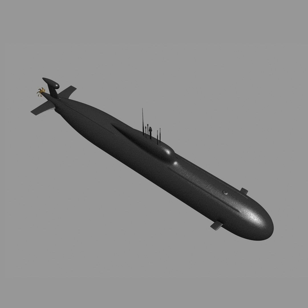 3d Model Russian Submarine