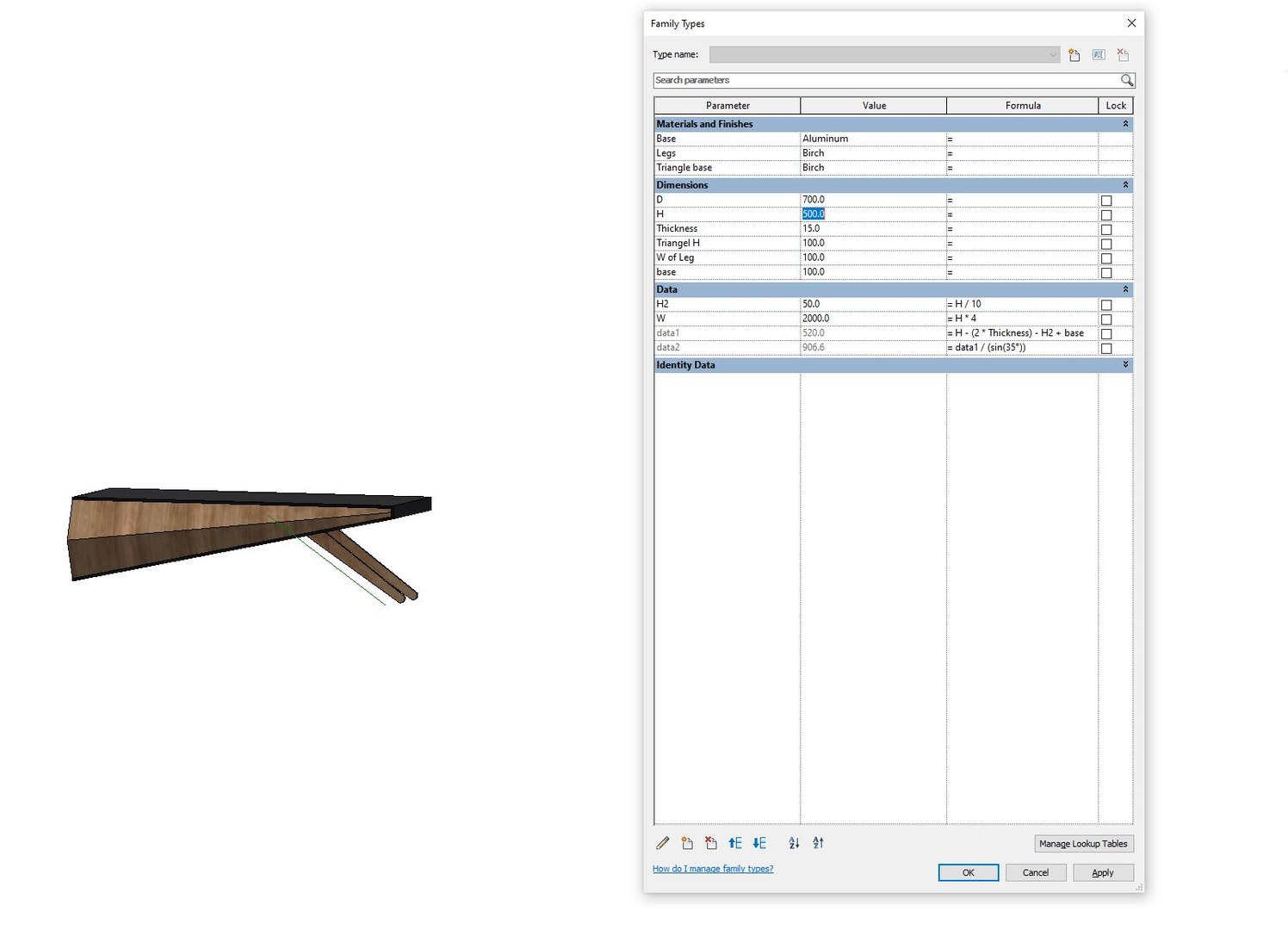 3D Revit Family Parametric Model - TurboSquid 1678613