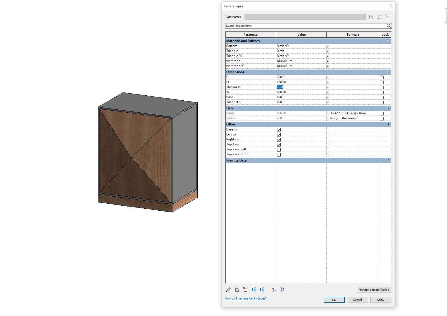 3D Revit Family Parametric Model - TurboSquid 1678613