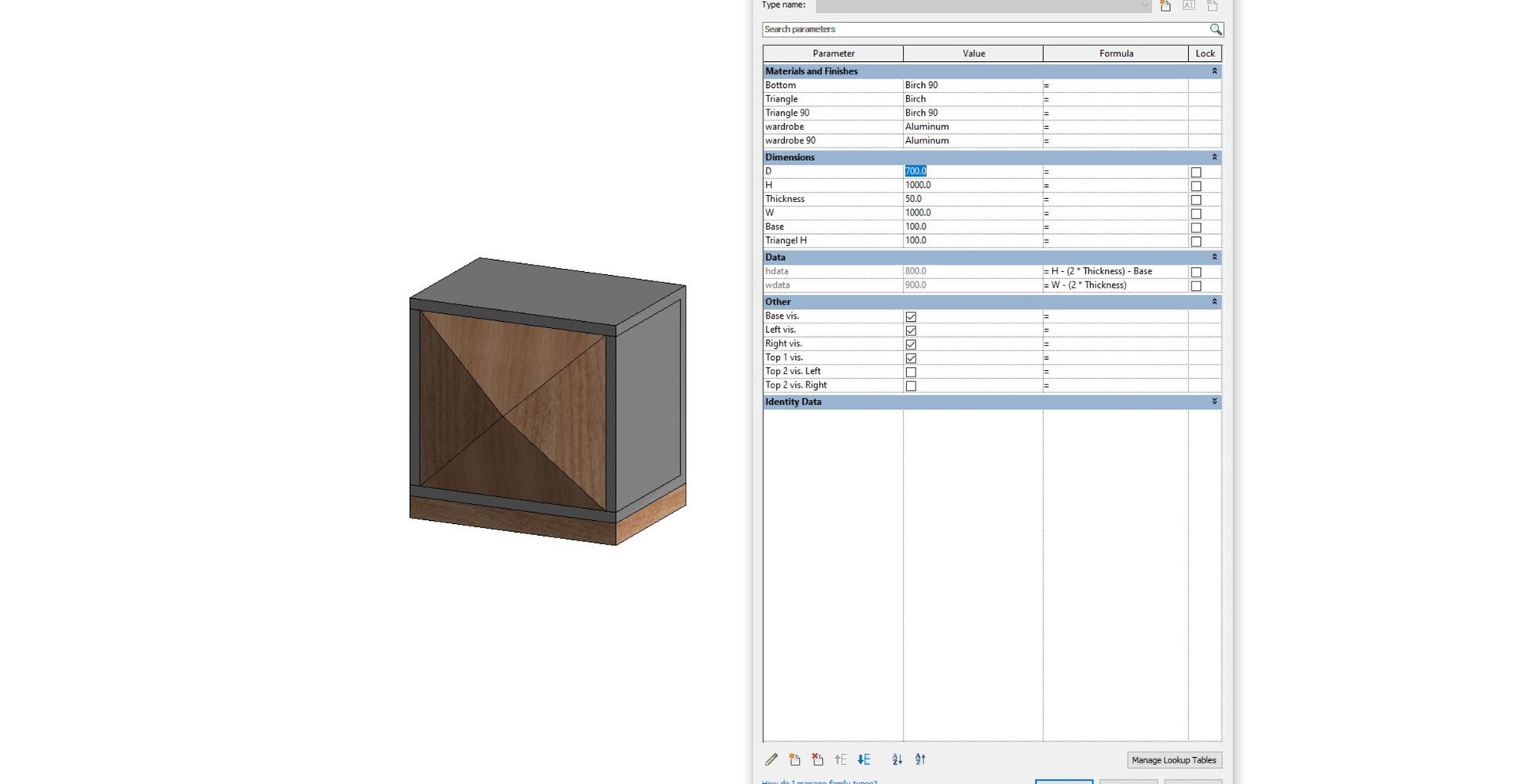 3D Revit Family Parametric Model - TurboSquid 1678613