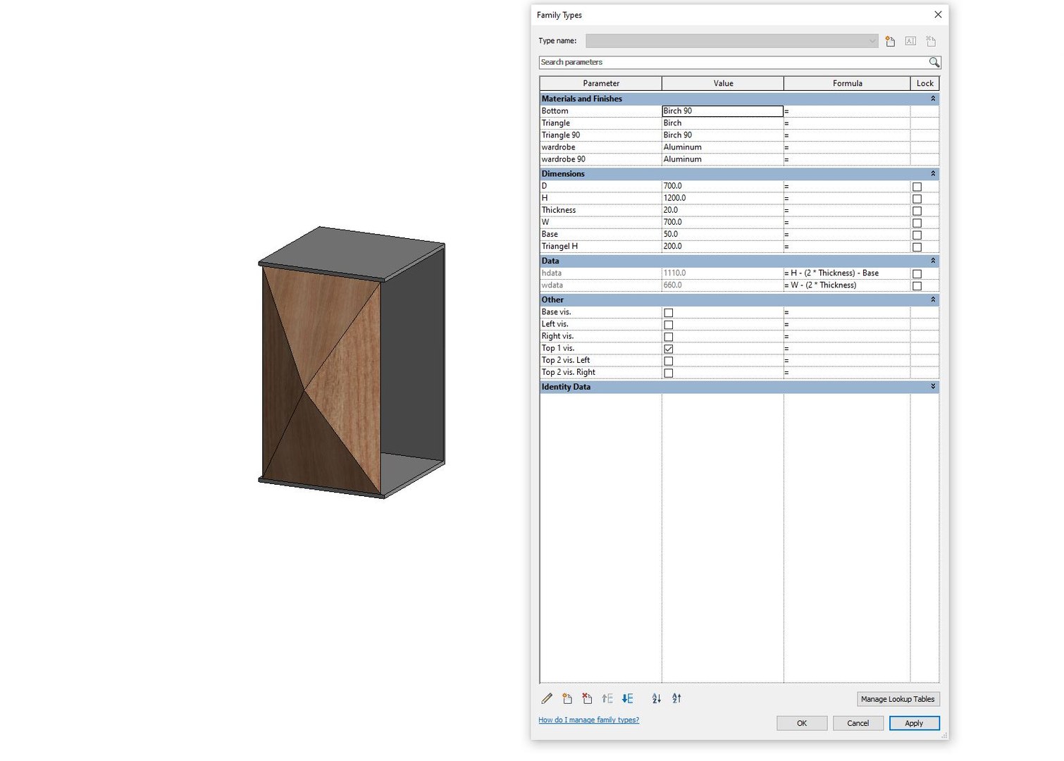 3D Revit Family Parametric Model - TurboSquid 1678613