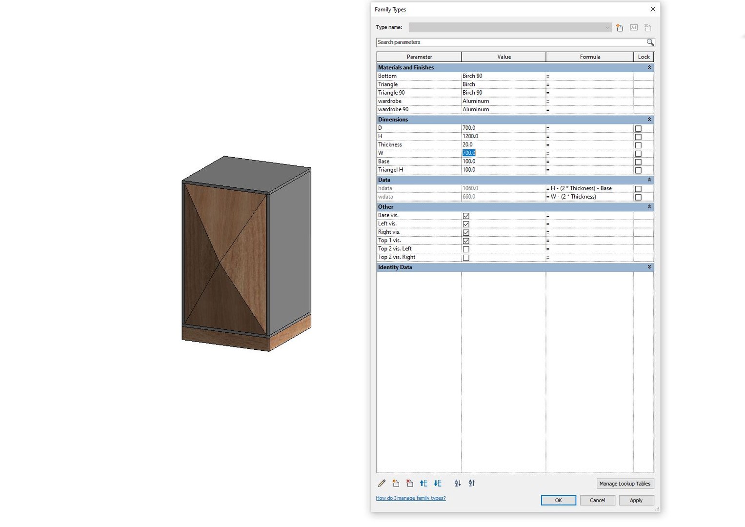 3D Revit Family Parametric Model - TurboSquid 1678613