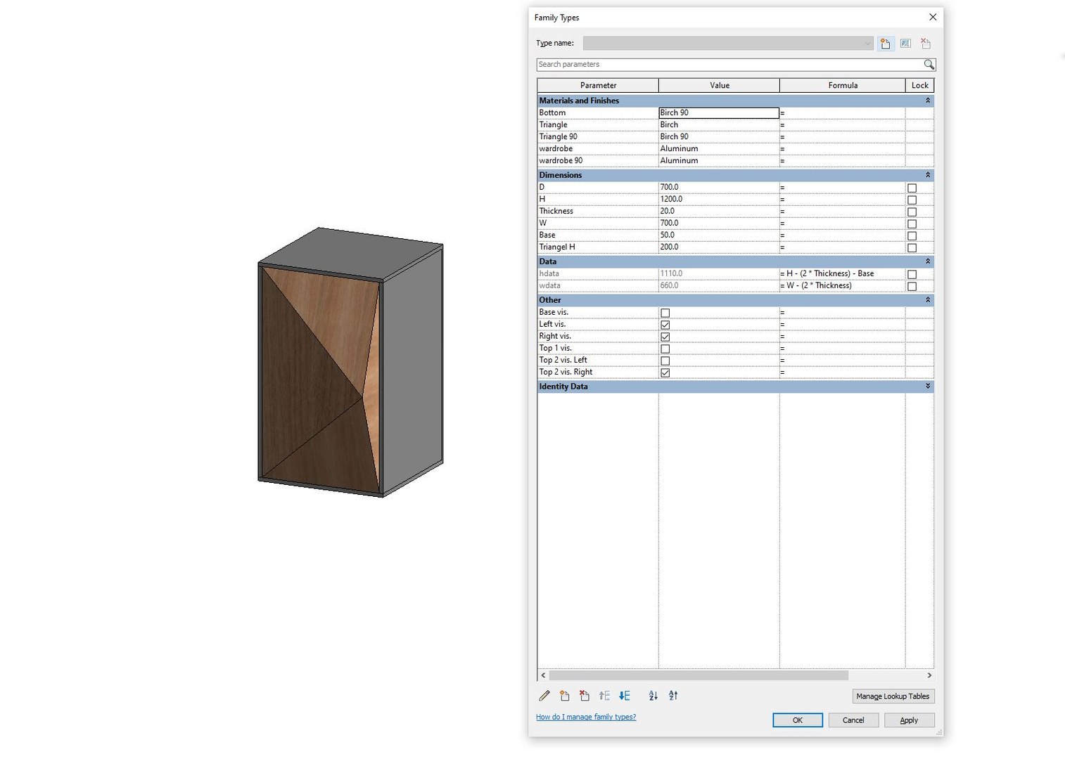 3D Revit Family Parametric Model - TurboSquid 1678613