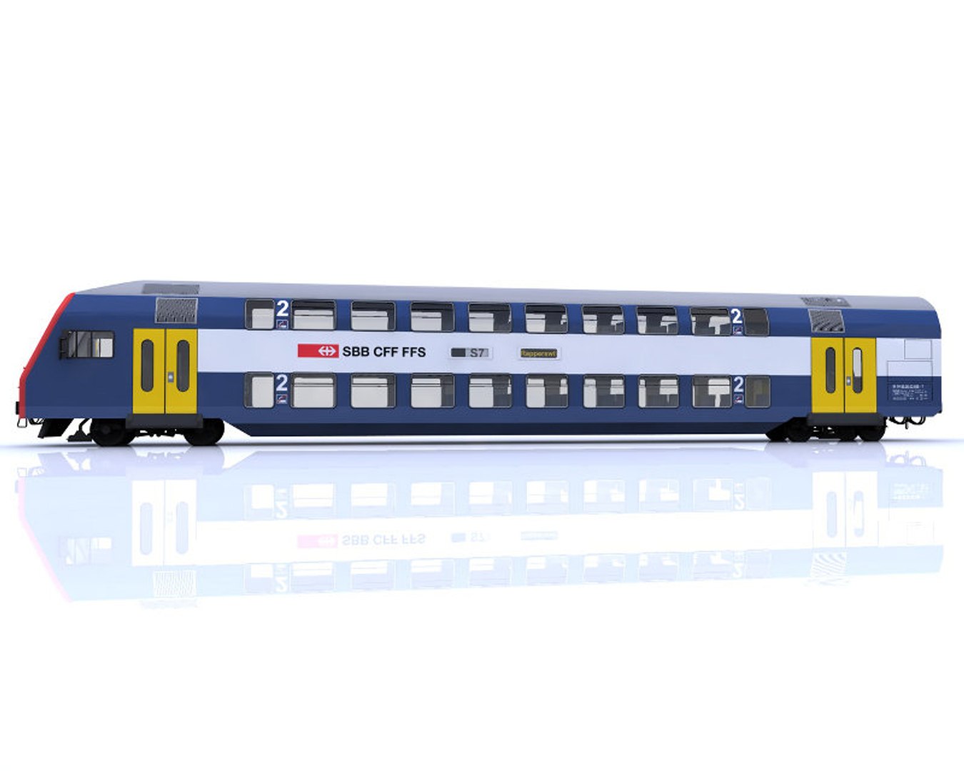 Passenger Train 3d Model