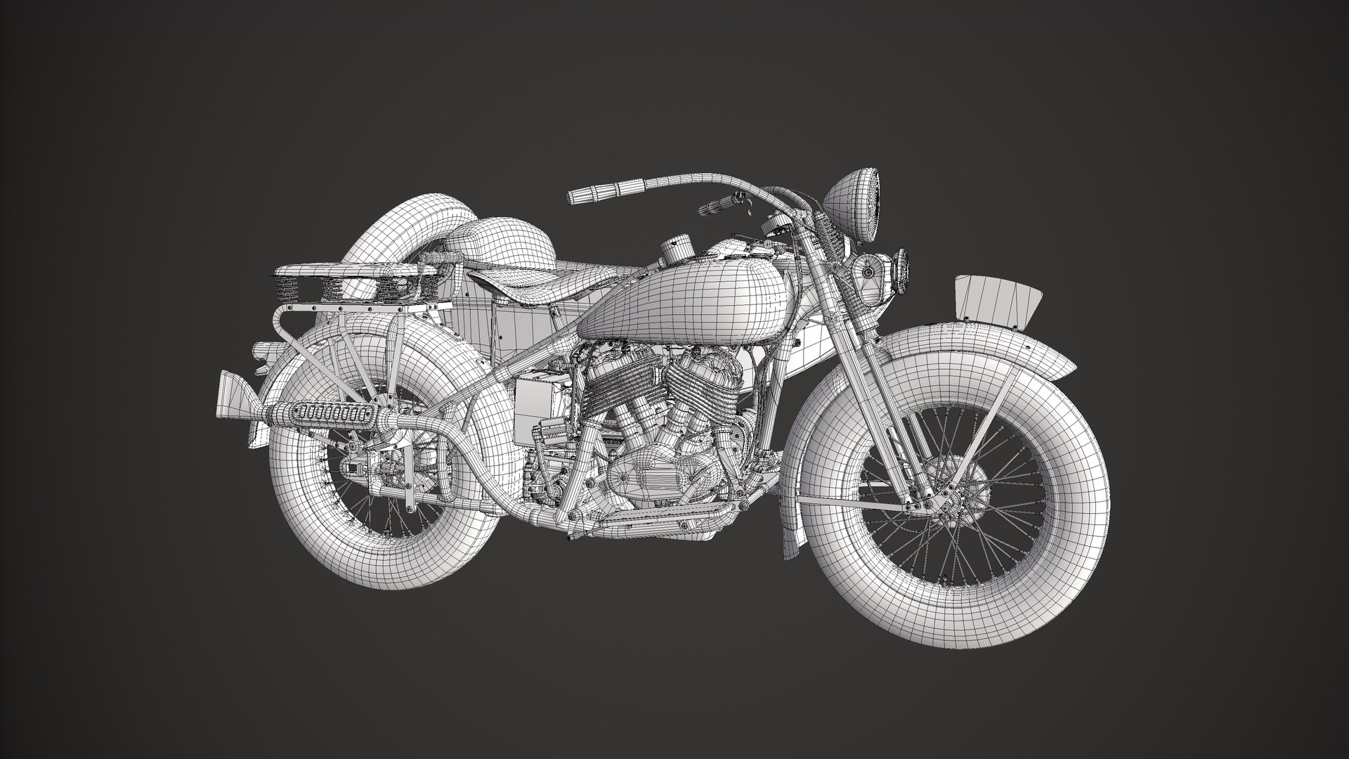 Rikuo Type 97 Motorcycle 3D - TurboSquid 2203588