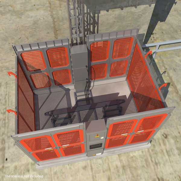 Construction hoist foundation 3D - TurboSquid 1416191