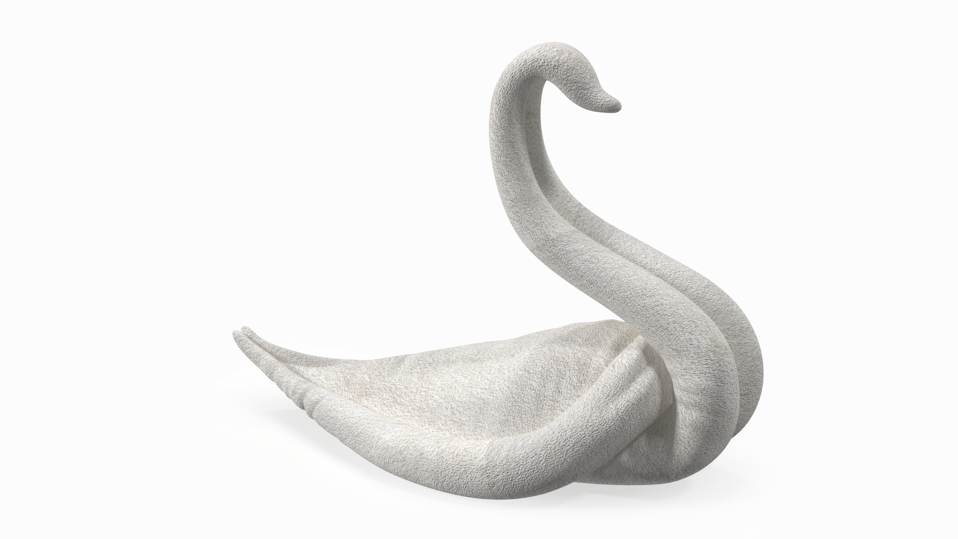 Art Towel Swan Folded Wings White 3D Model - TurboSquid 2228400
