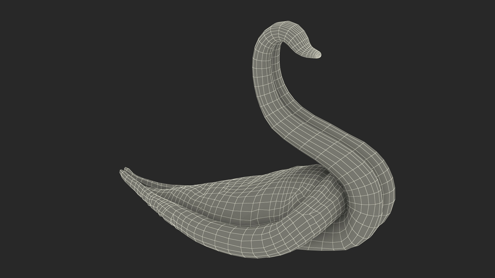 Art Towel Swan Folded Wings White 3D Model - TurboSquid 2228400