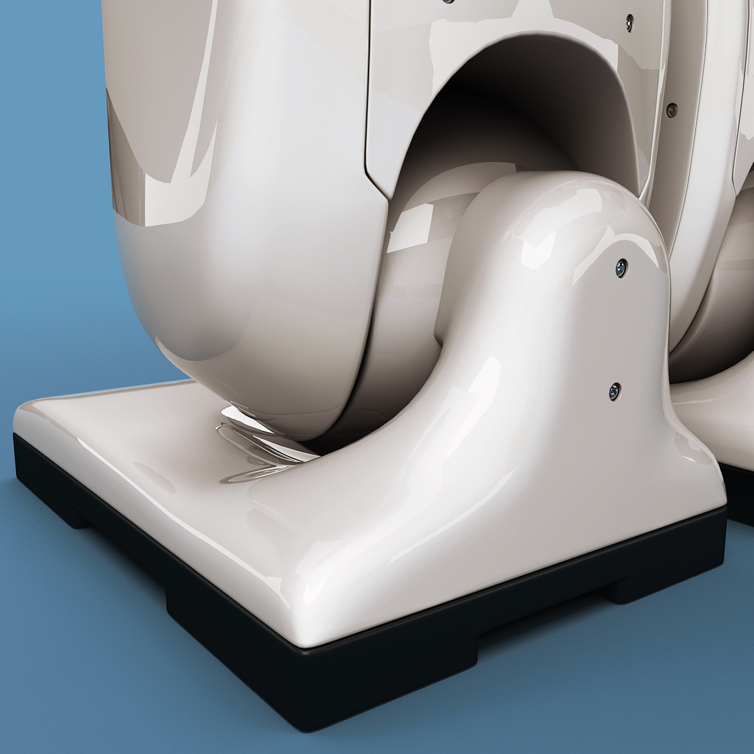 3d sony qrio robot rigged