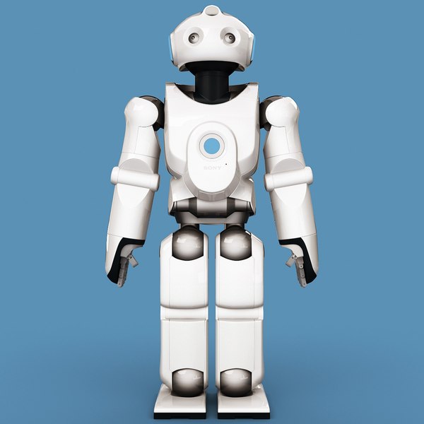 3d sony qrio robot rigged