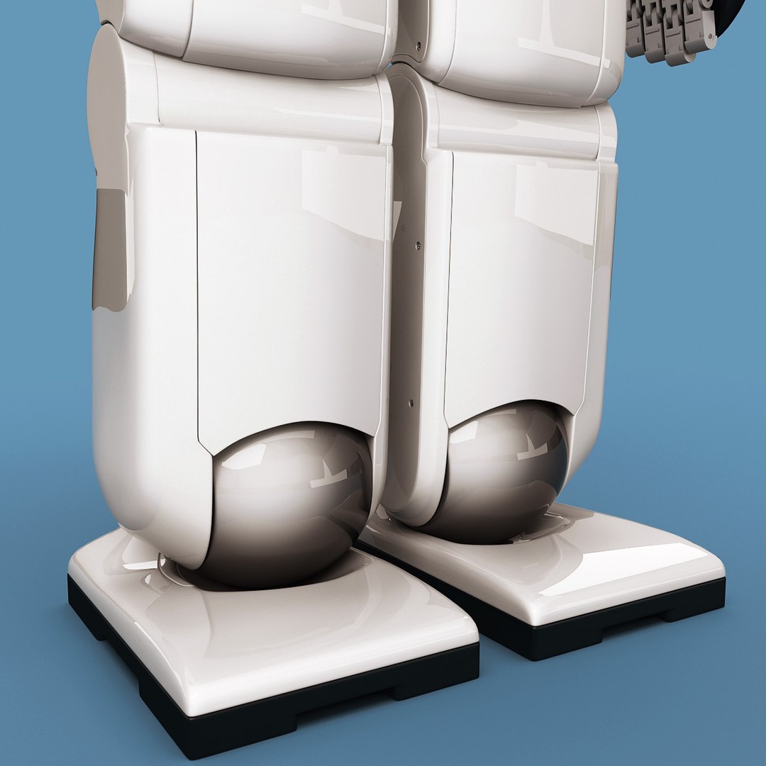 3d sony qrio robot rigged