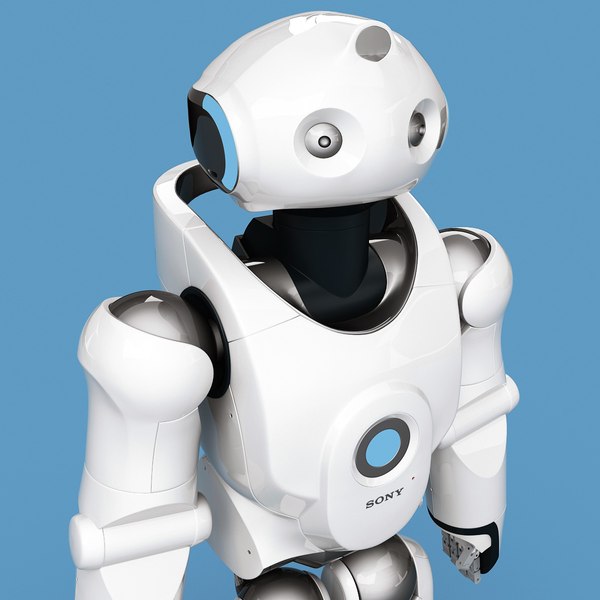 3d sony qrio robot rigged