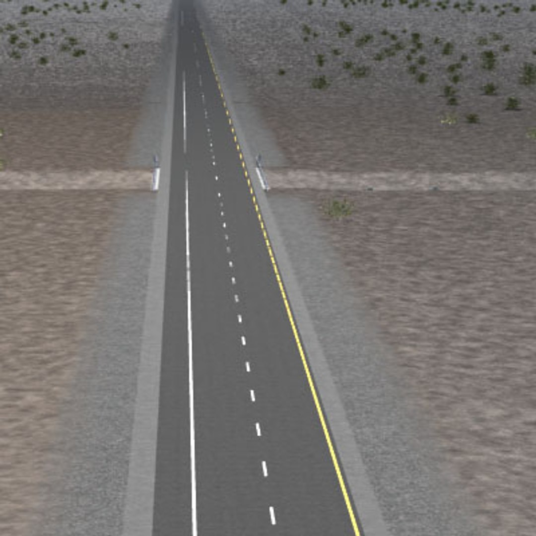 3d Lwo 2 Lane Highway Bridge