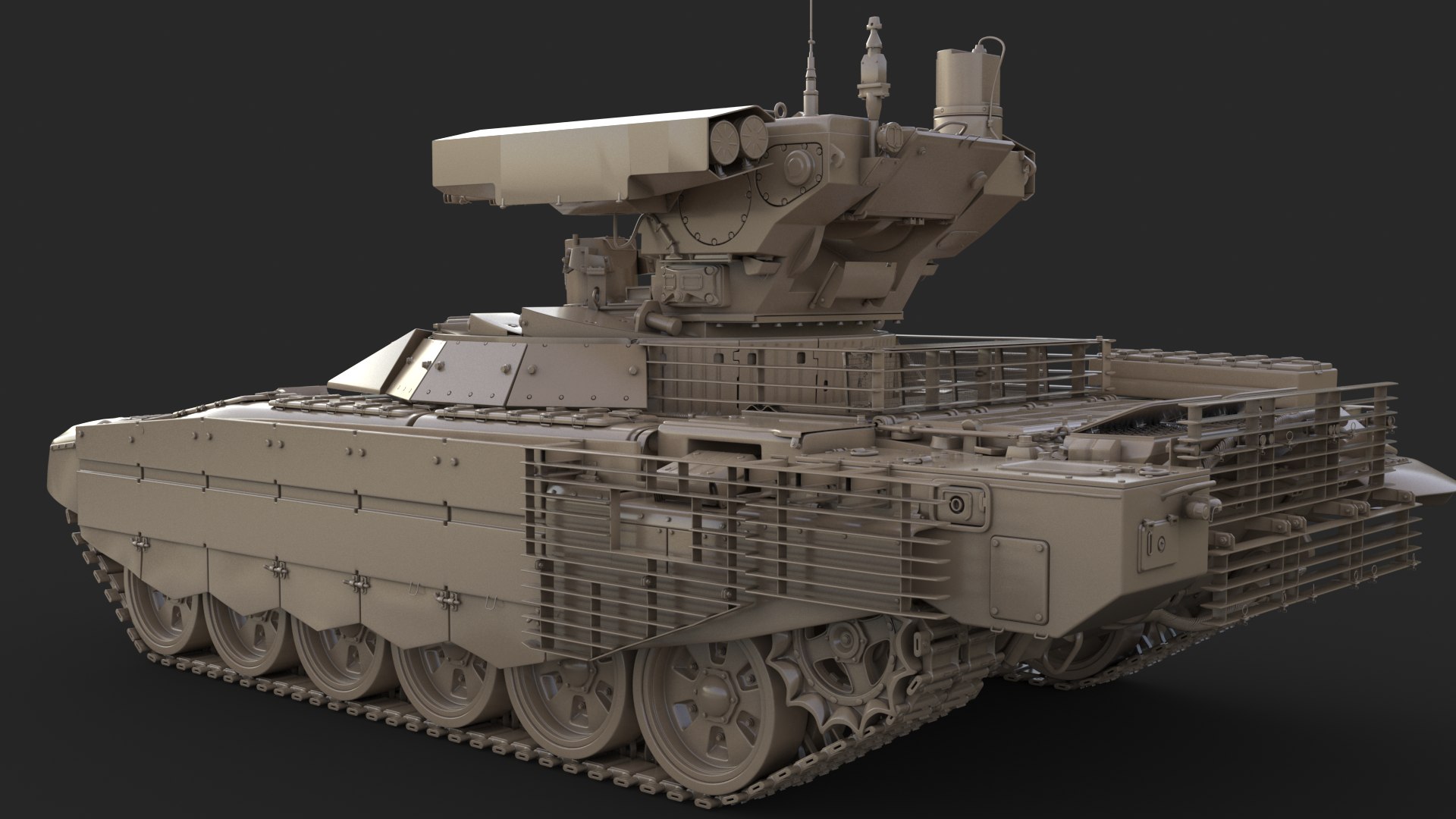 3D Tank Terminator BMP 72 Clay 3D Model - TurboSquid 1965612