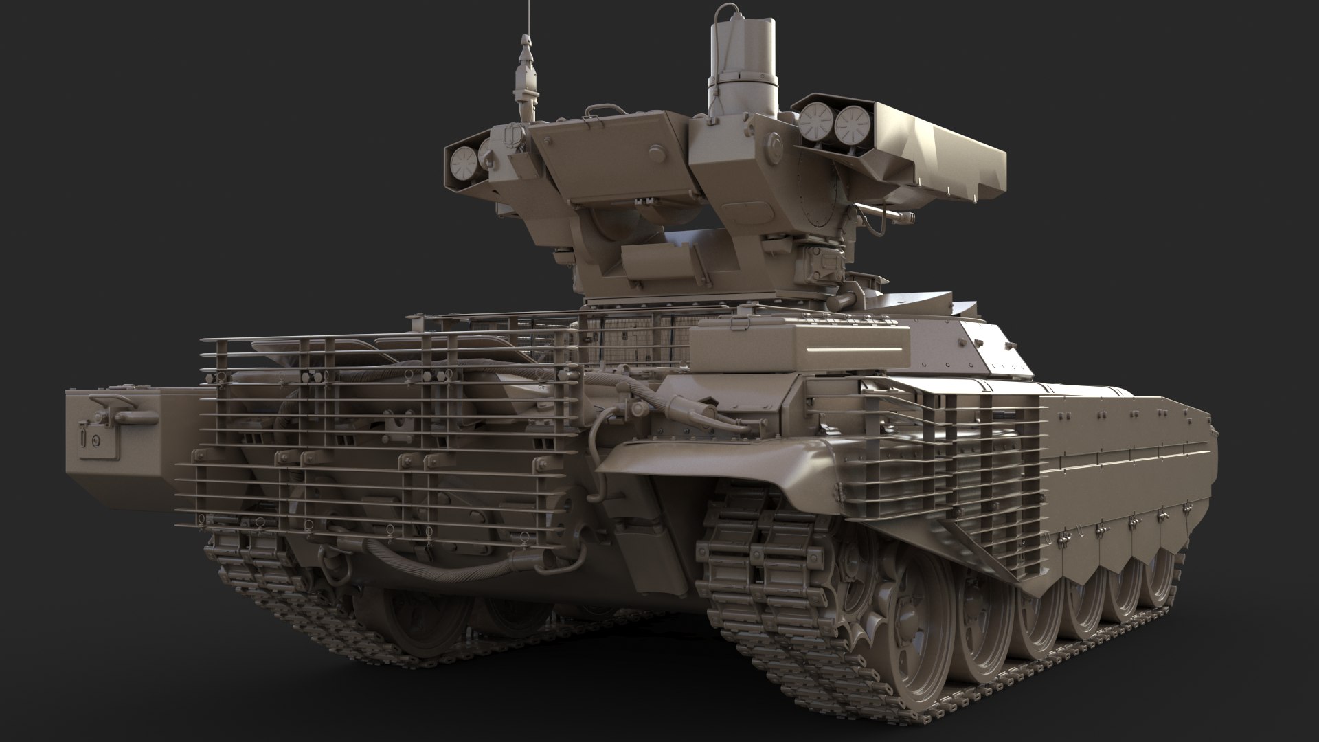 3D Tank Terminator BMP 72 Clay 3D Model - TurboSquid 1965612
