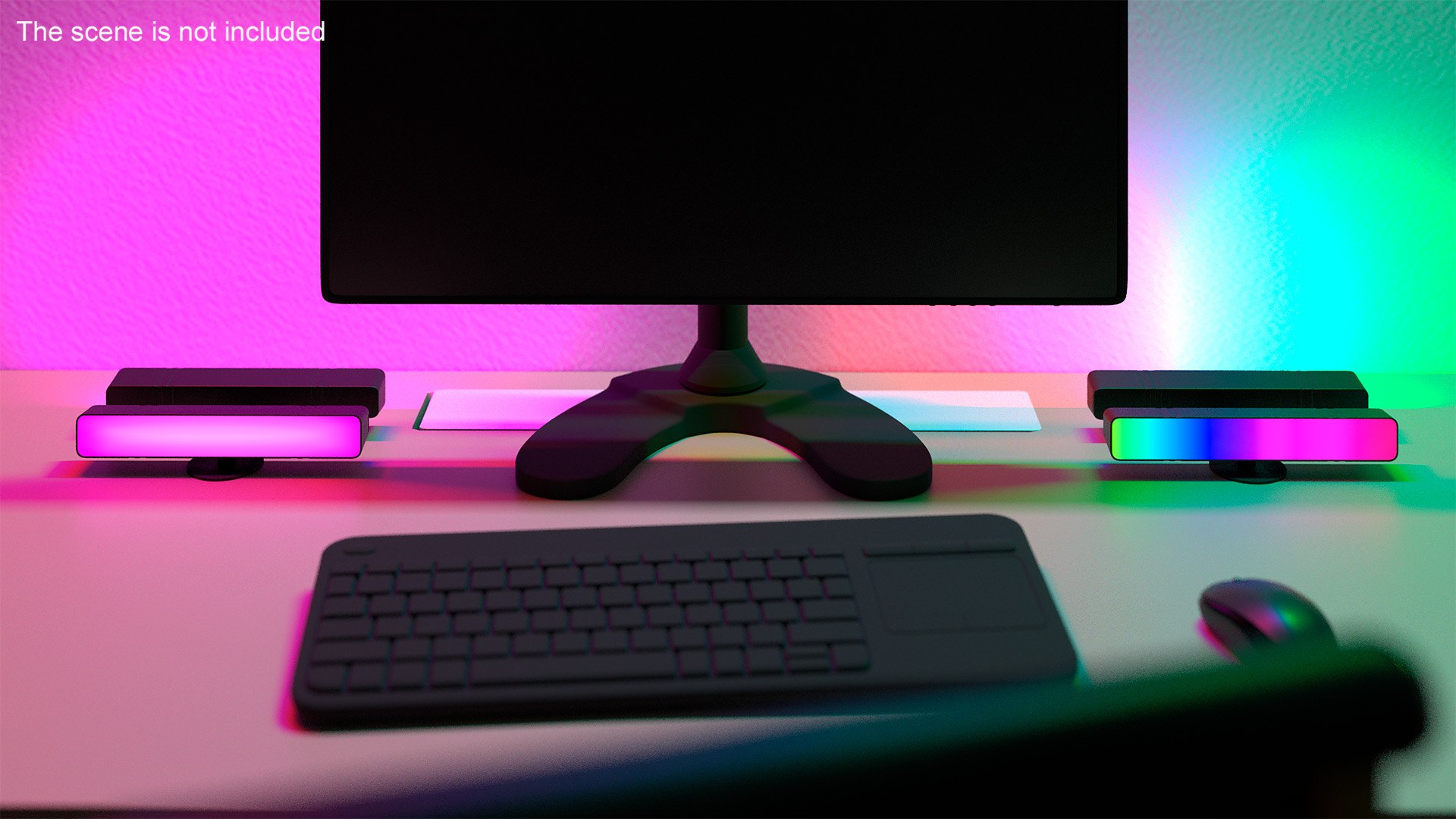 Horizontal Dynamic Led Light Lamp Set Model - TurboSquid 2202033