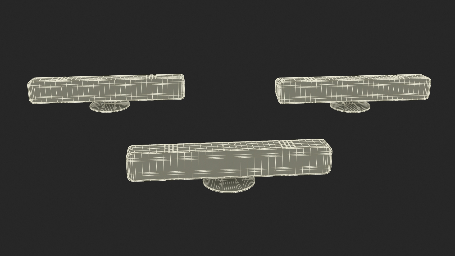 Horizontal Dynamic Led Light Lamp Set Model - TurboSquid 2202033