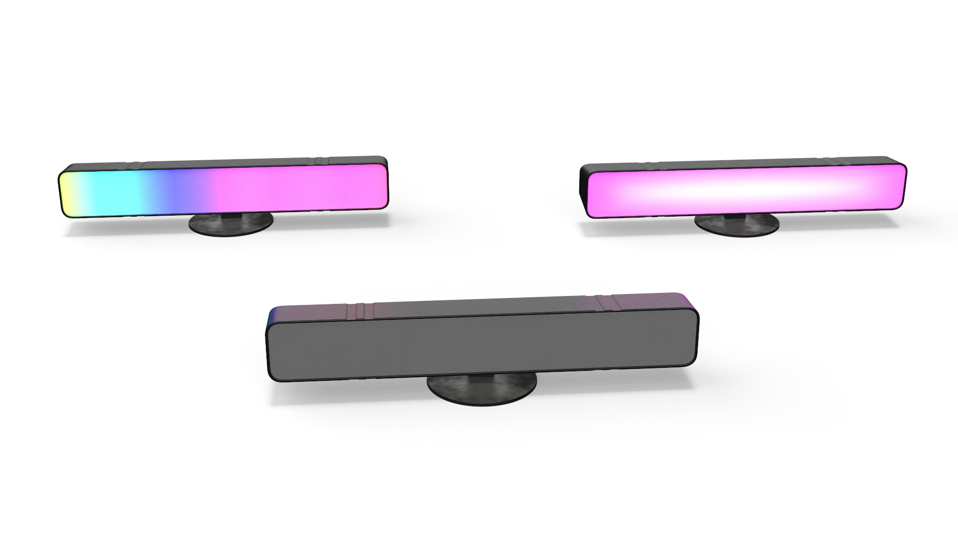 Horizontal Dynamic Led Light Lamp Set Model - TurboSquid 2202033