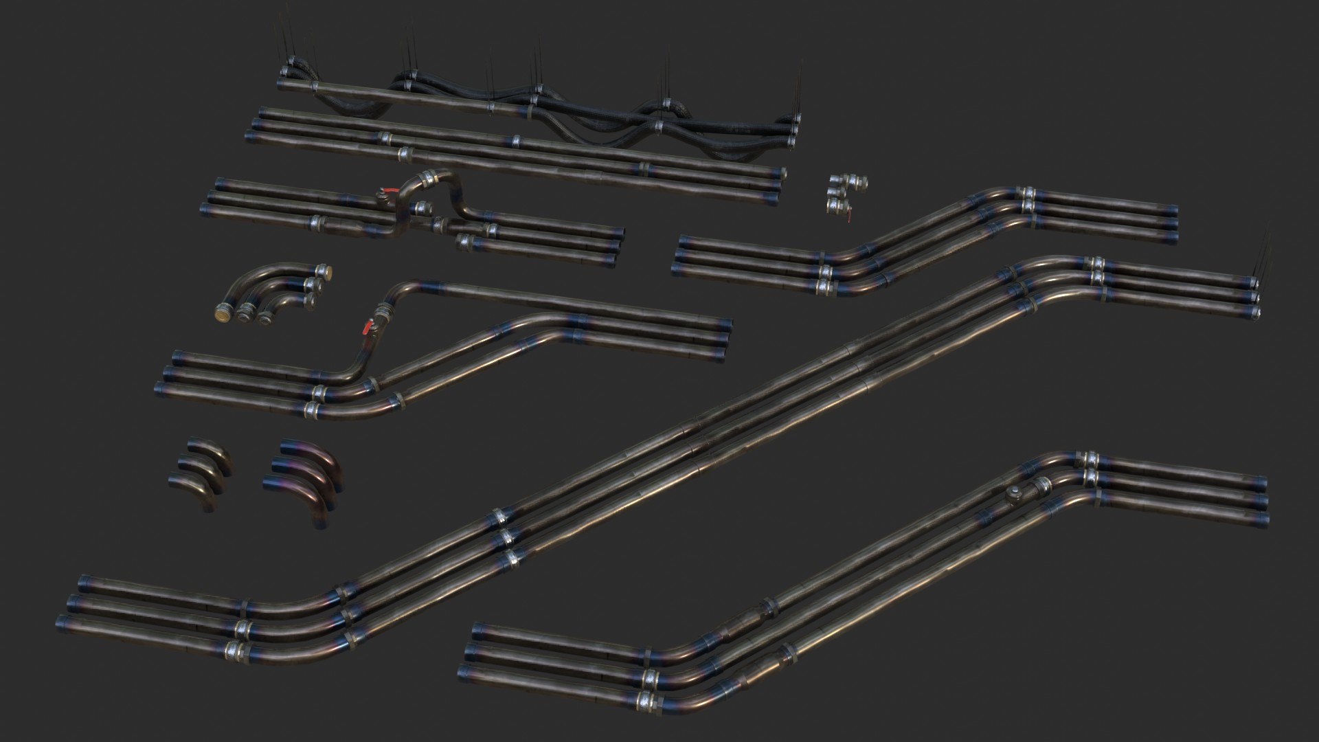 Pipe modular 3D model - TurboSquid 1671186
