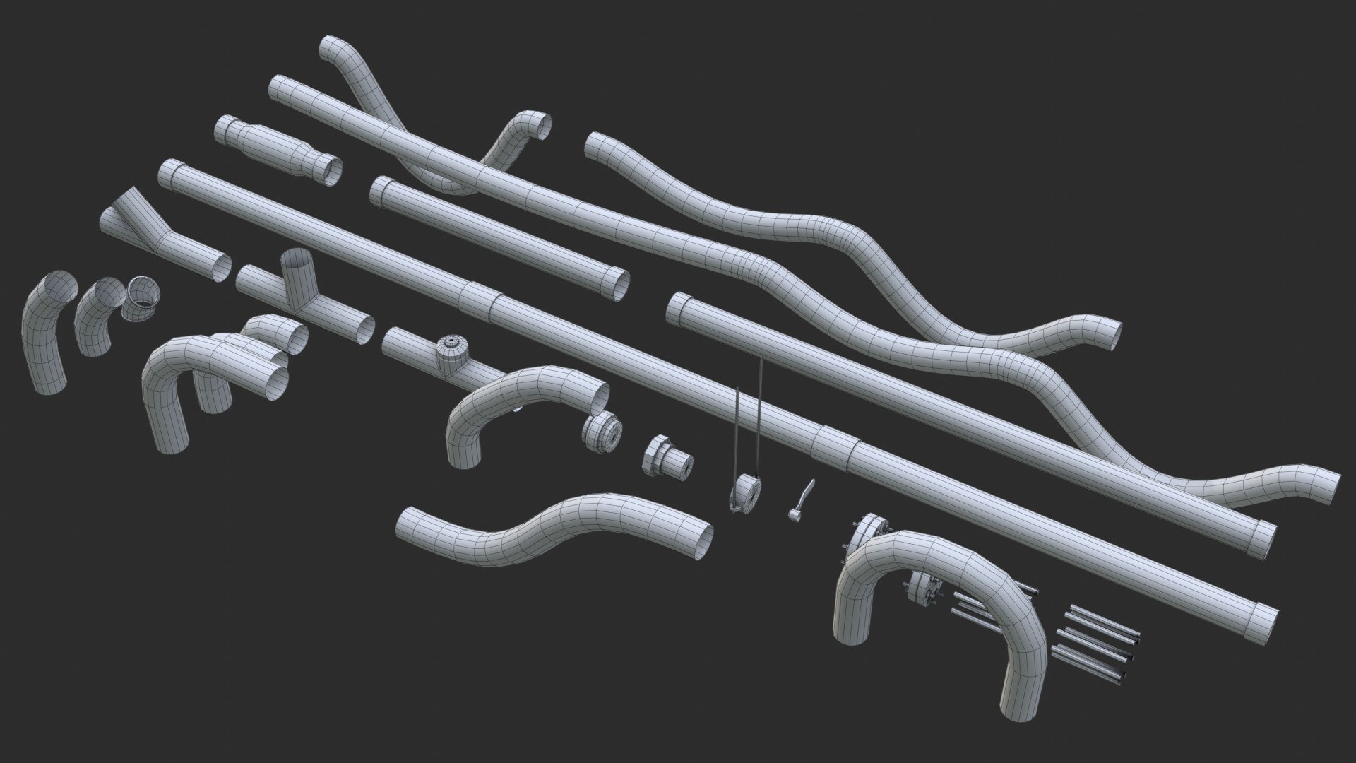 Pipe modular 3D model - TurboSquid 1671186