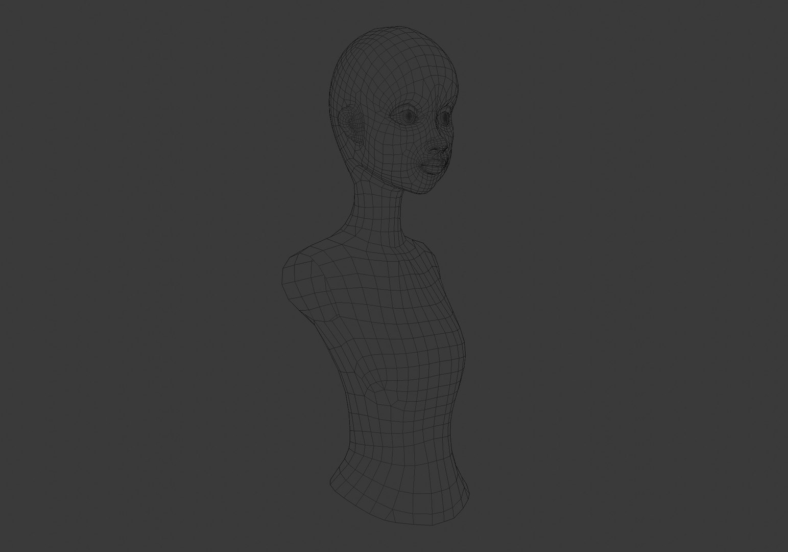 Basic Female Torso Model - TurboSquid 1910299