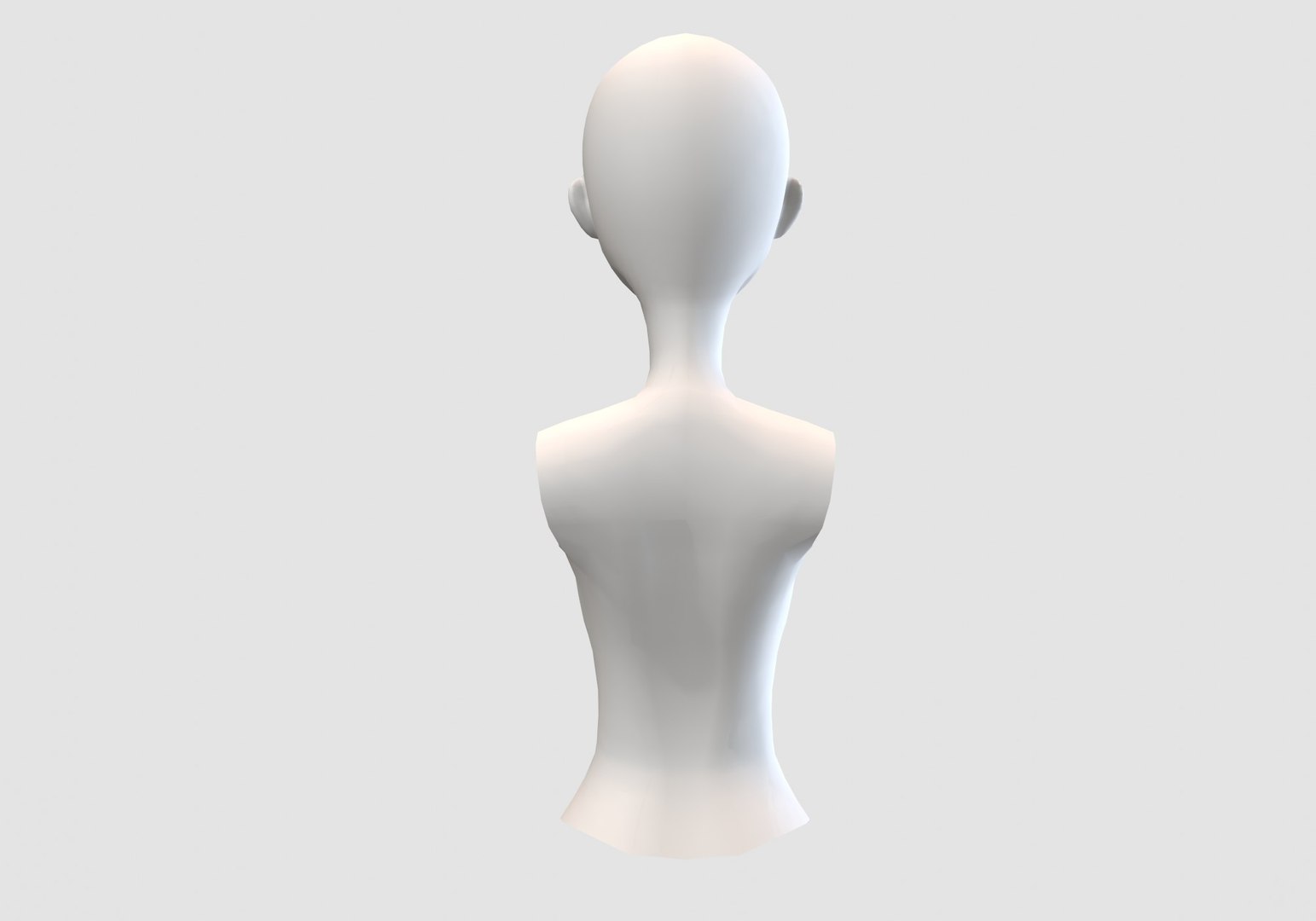Basic Female Torso Model - TurboSquid 1910299
