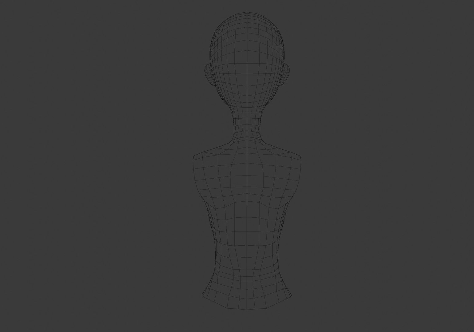 Basic Female Torso Model - TurboSquid 1910299