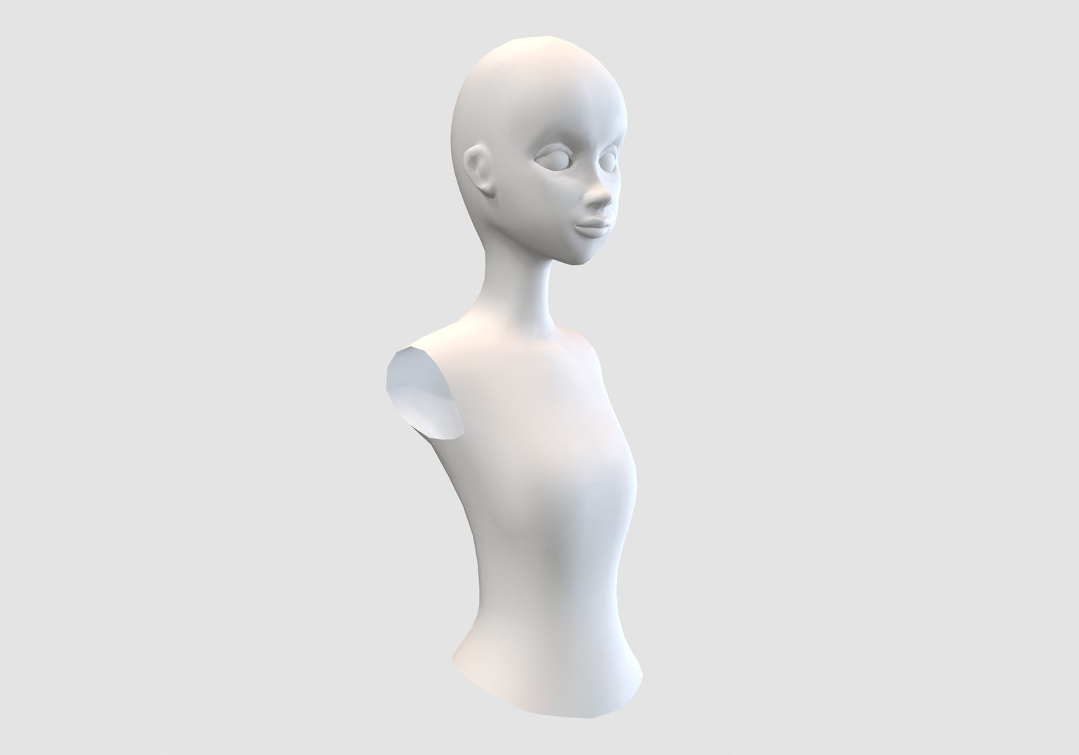 Basic Female Torso Model - TurboSquid 1910299