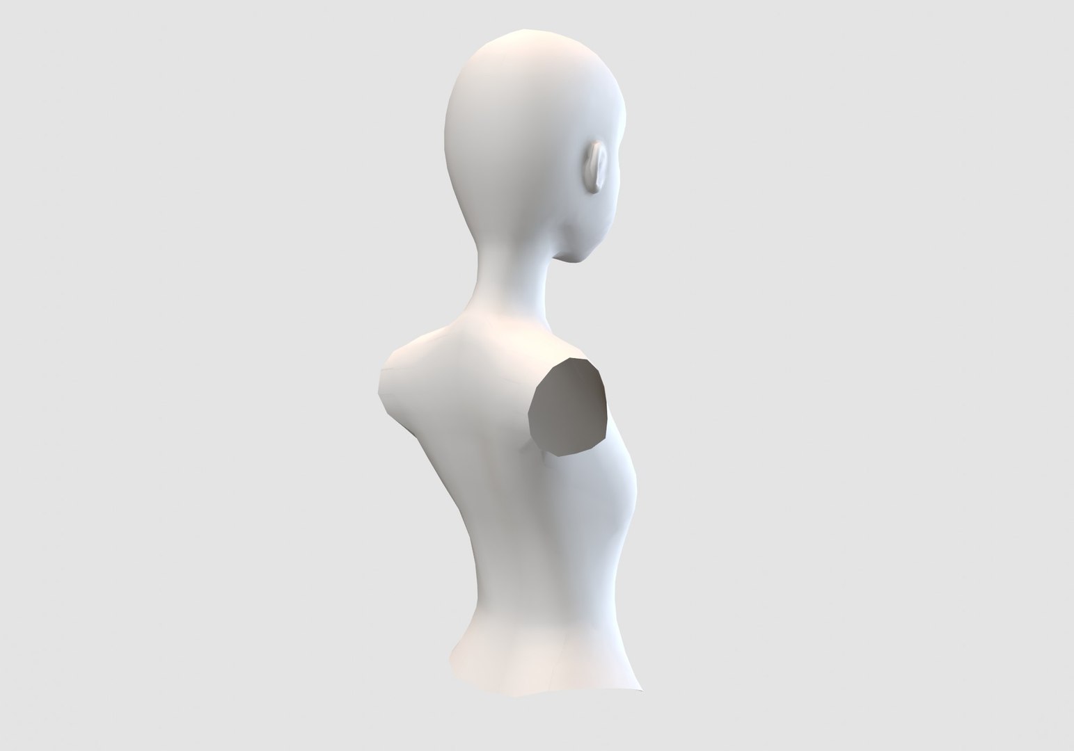 Basic Female Torso Model - TurboSquid 1910299