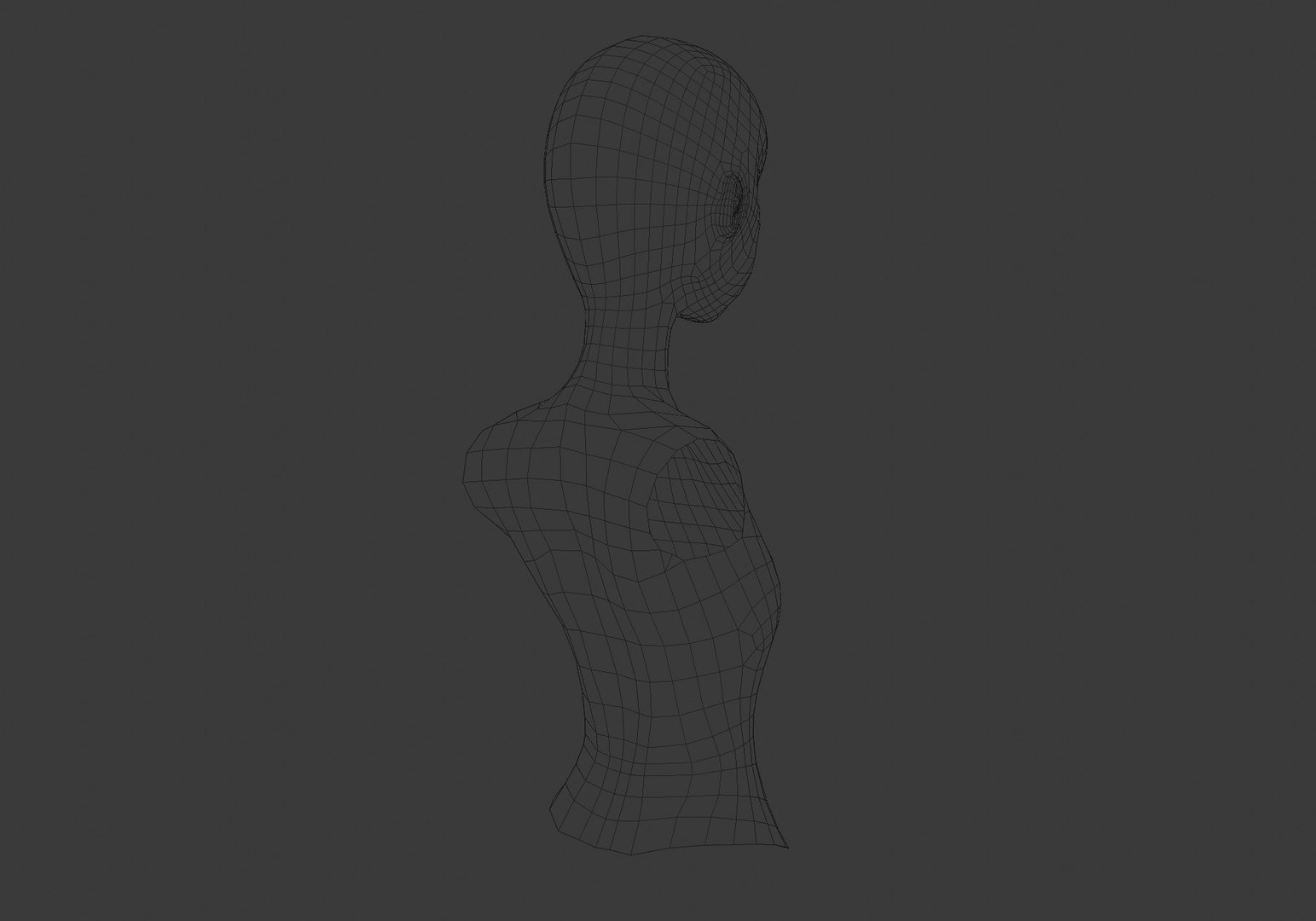 Basic Female Torso Model - TurboSquid 1910299