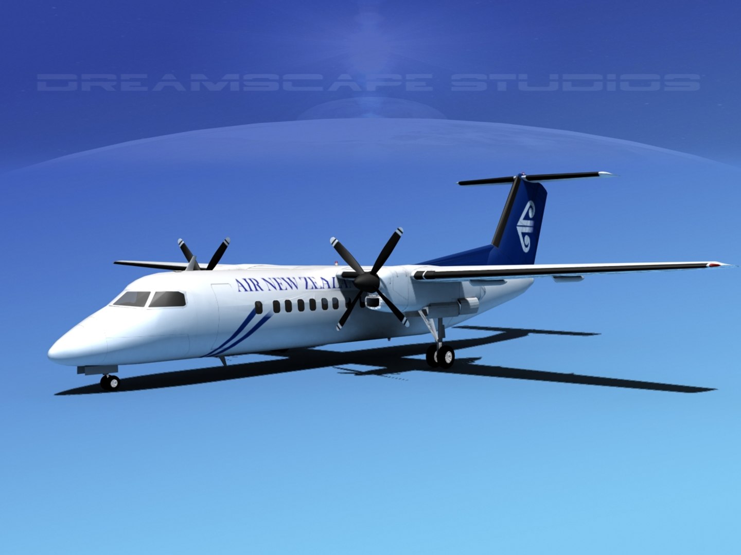 3d Dhc-8 Q300