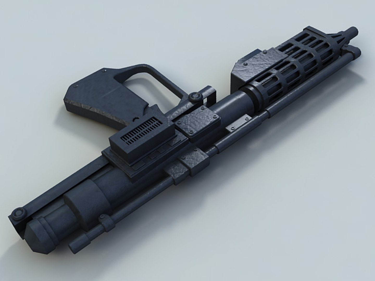 battle droid blaster 3d model