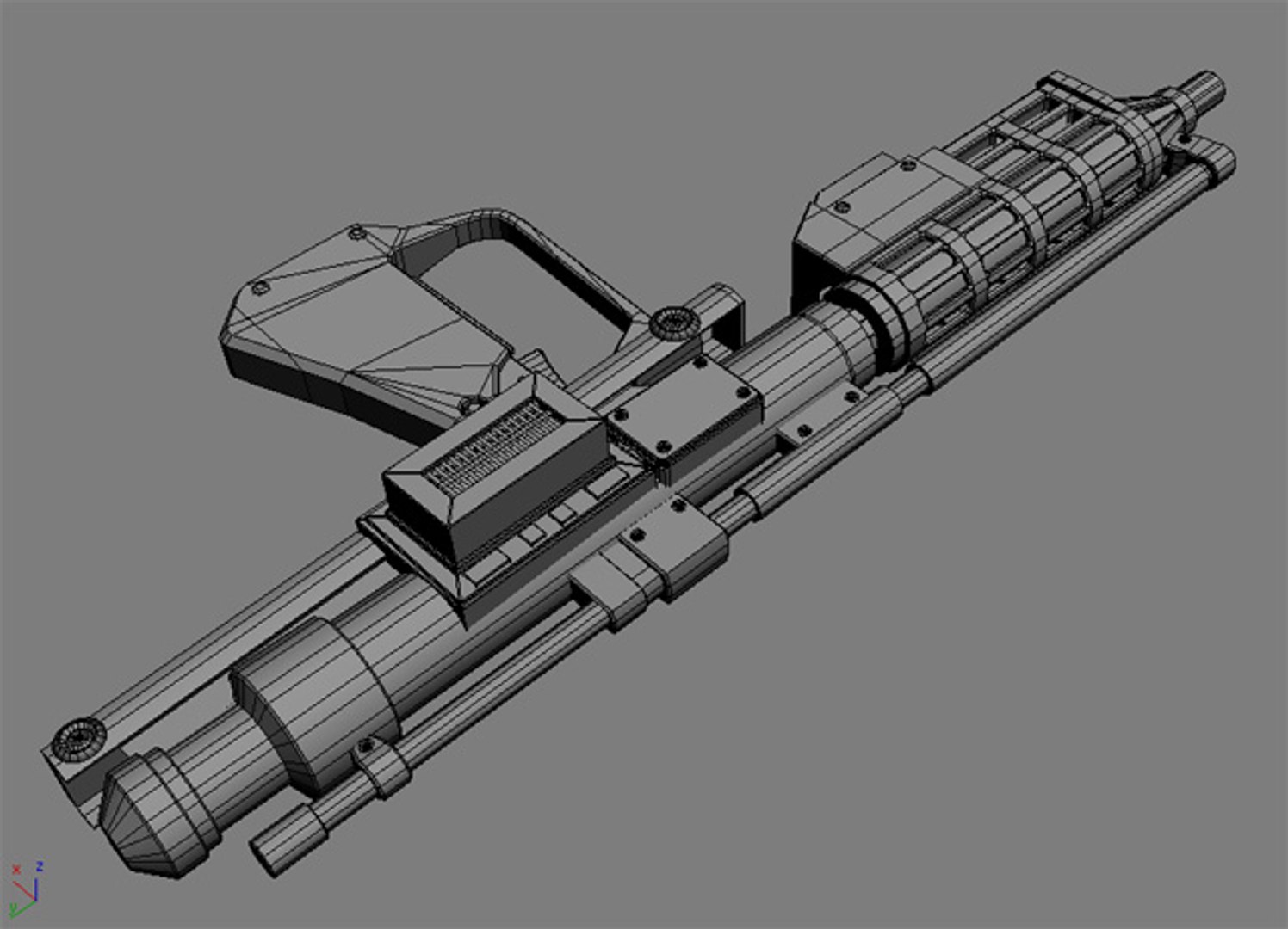 battle droid blaster 3d model