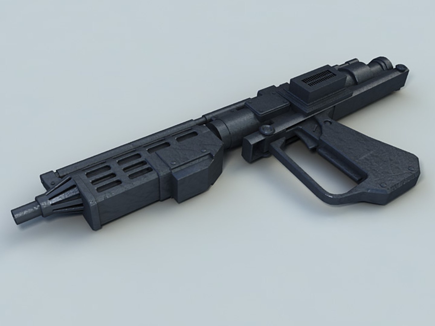 battle droid blaster 3d model