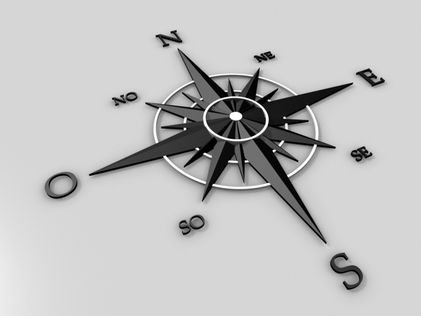 Compass Rose 3 Languages Obj