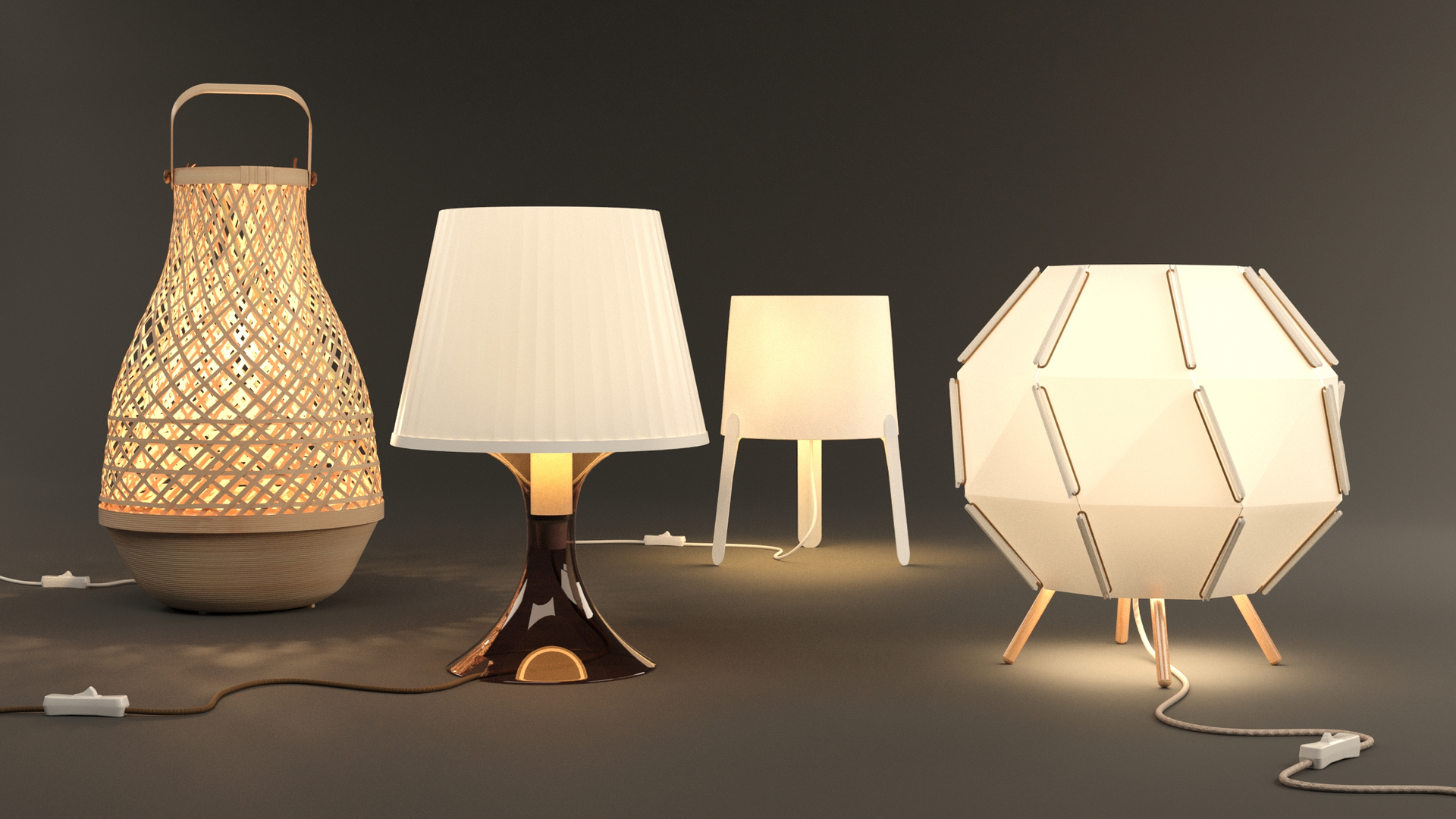 3D lights table model - TurboSquid 1655287