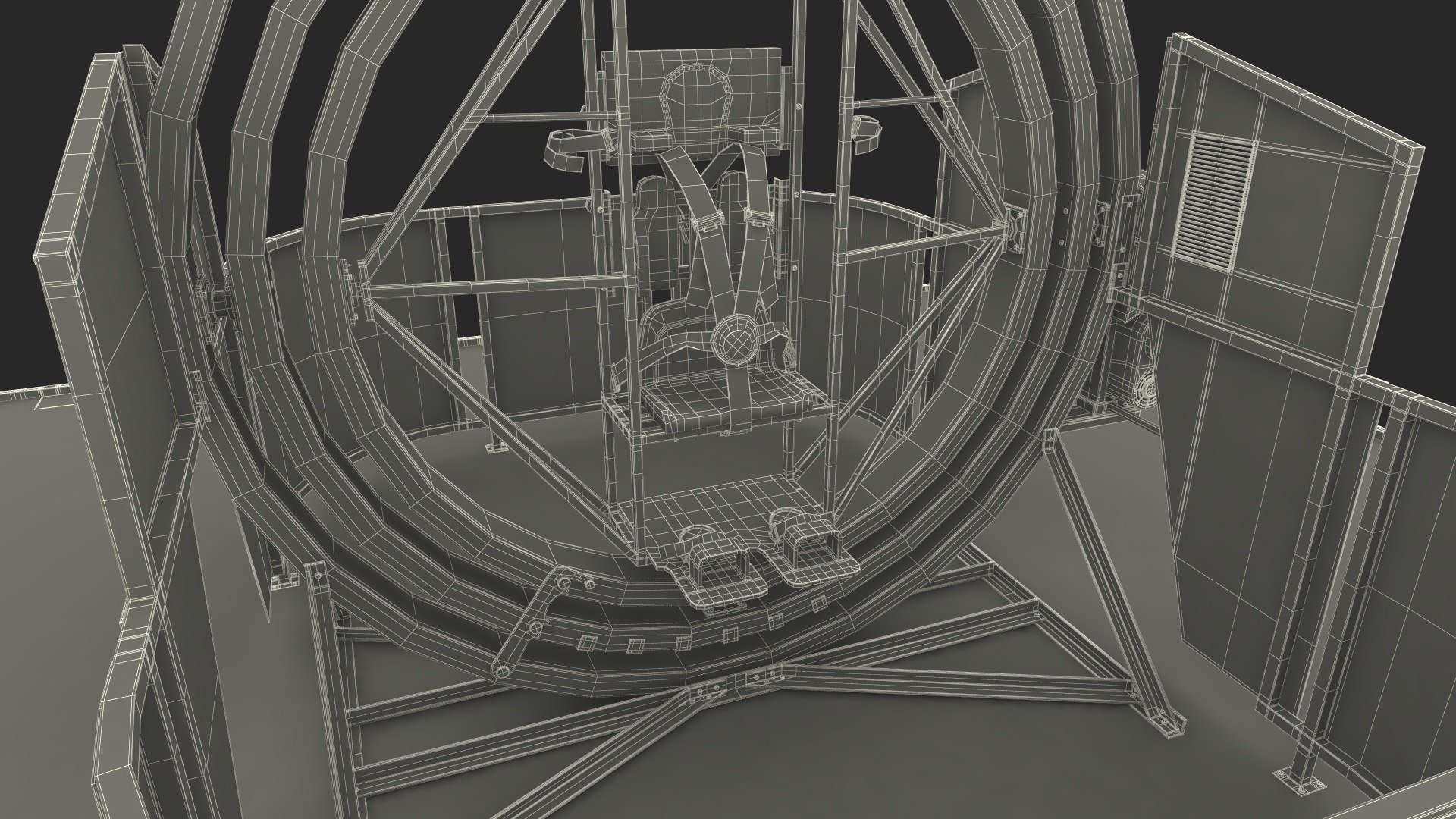 Multi Axis Astronaut Simulator Model - TurboSquid 2156948